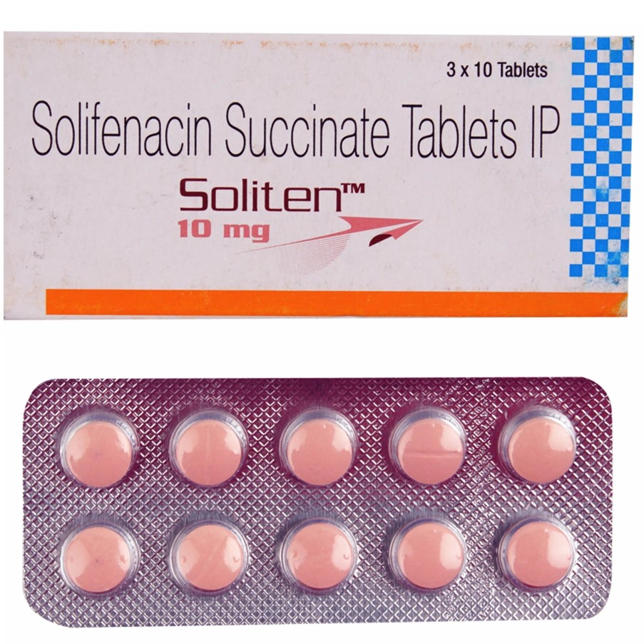 Buy Soliten 6956 tablets for the treatment of an overactive urinary bladder