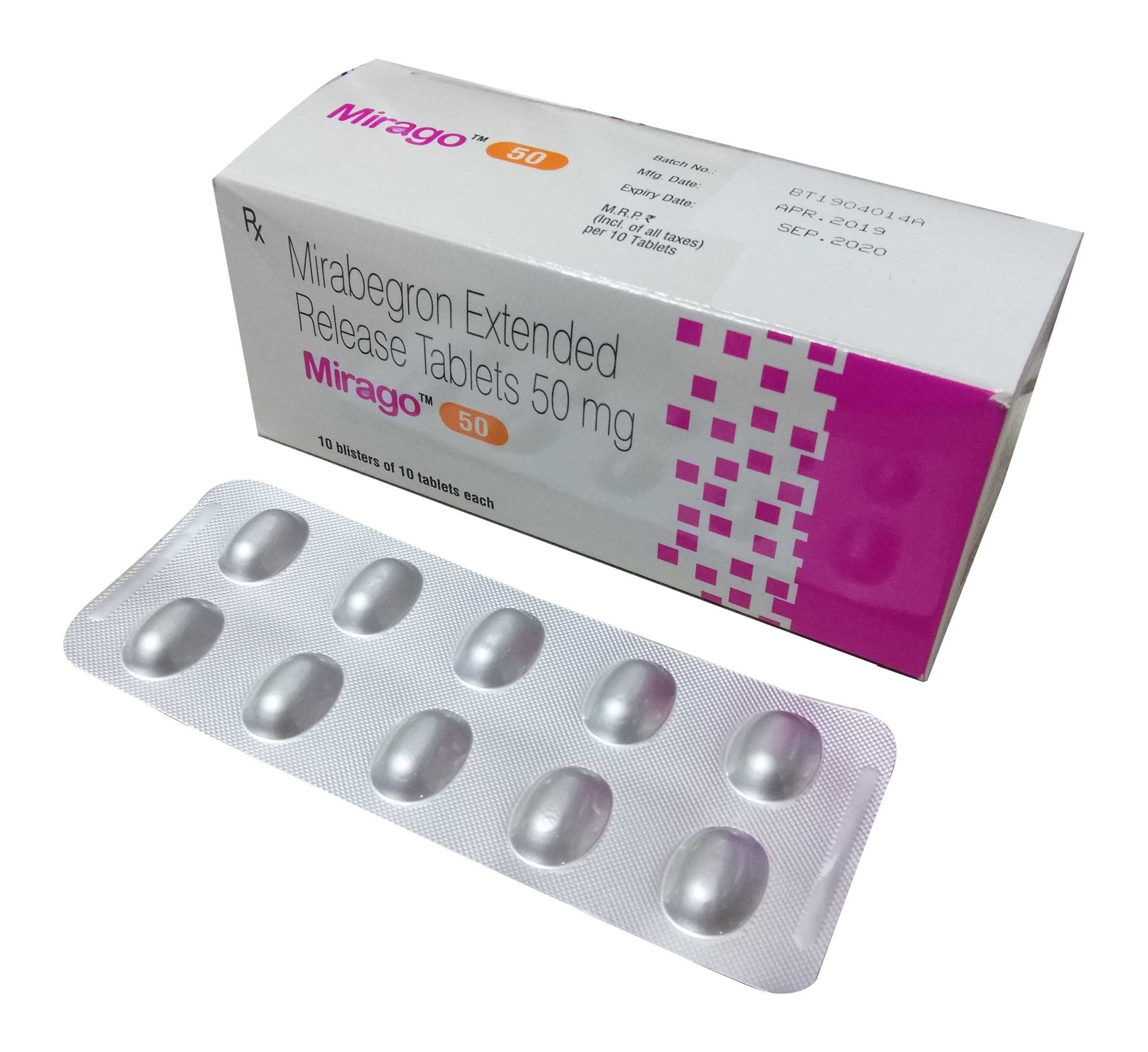 Buy Mirago 50mg Online, Mirabegron 50 mg