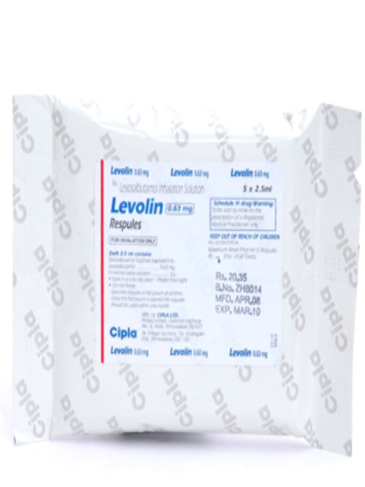 Buy Levolin Respules 0.63mg/2.5ml Online from AllDayChemist | The ...